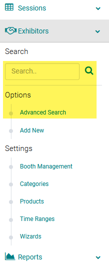 Search and Edit Exhibitors – Attendee Interactive